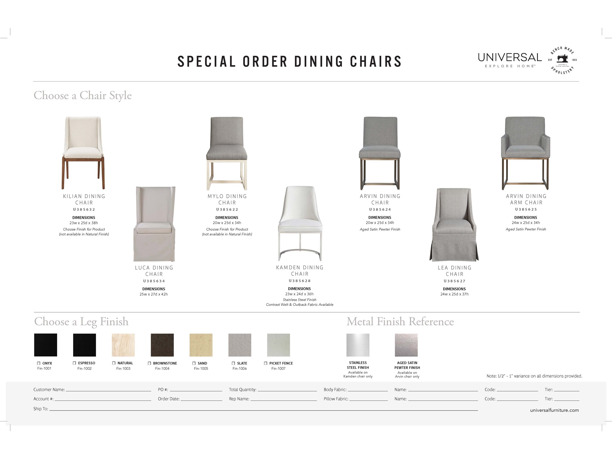 Upholstery Kilian Dining Chair - Special Order | Universal Furniture