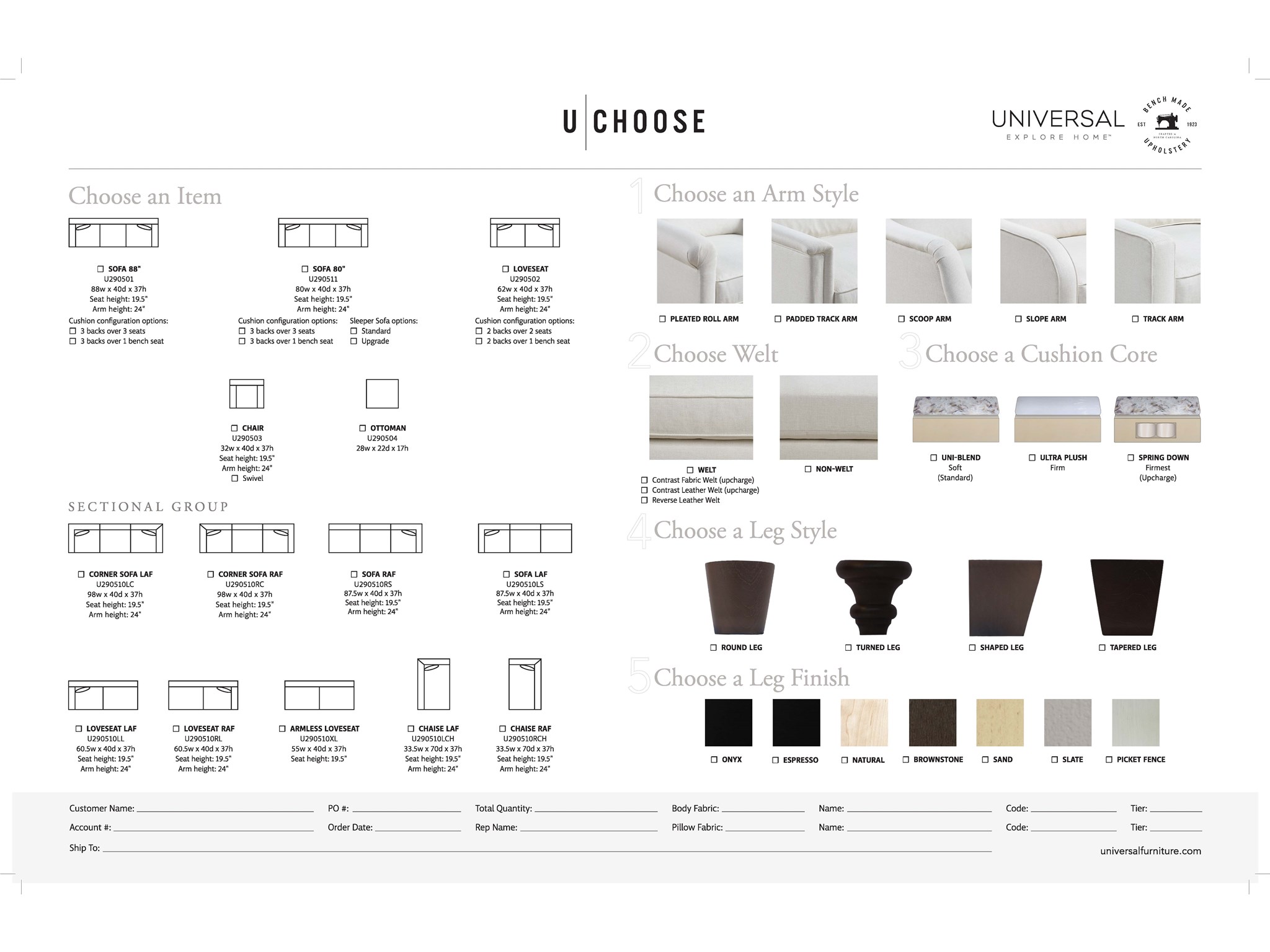 U Choose Sectional -Special Order | Universal Furniture