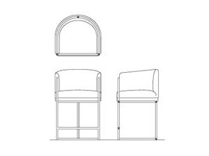 New Modern Audrey Counter Chair -Special Order | Universal Furniture
