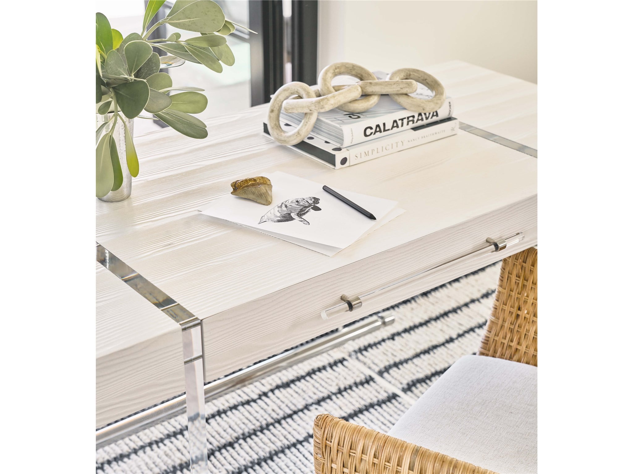 Weekender Coastal Living Home Collection Cabo Writing Desk | Universal ...
