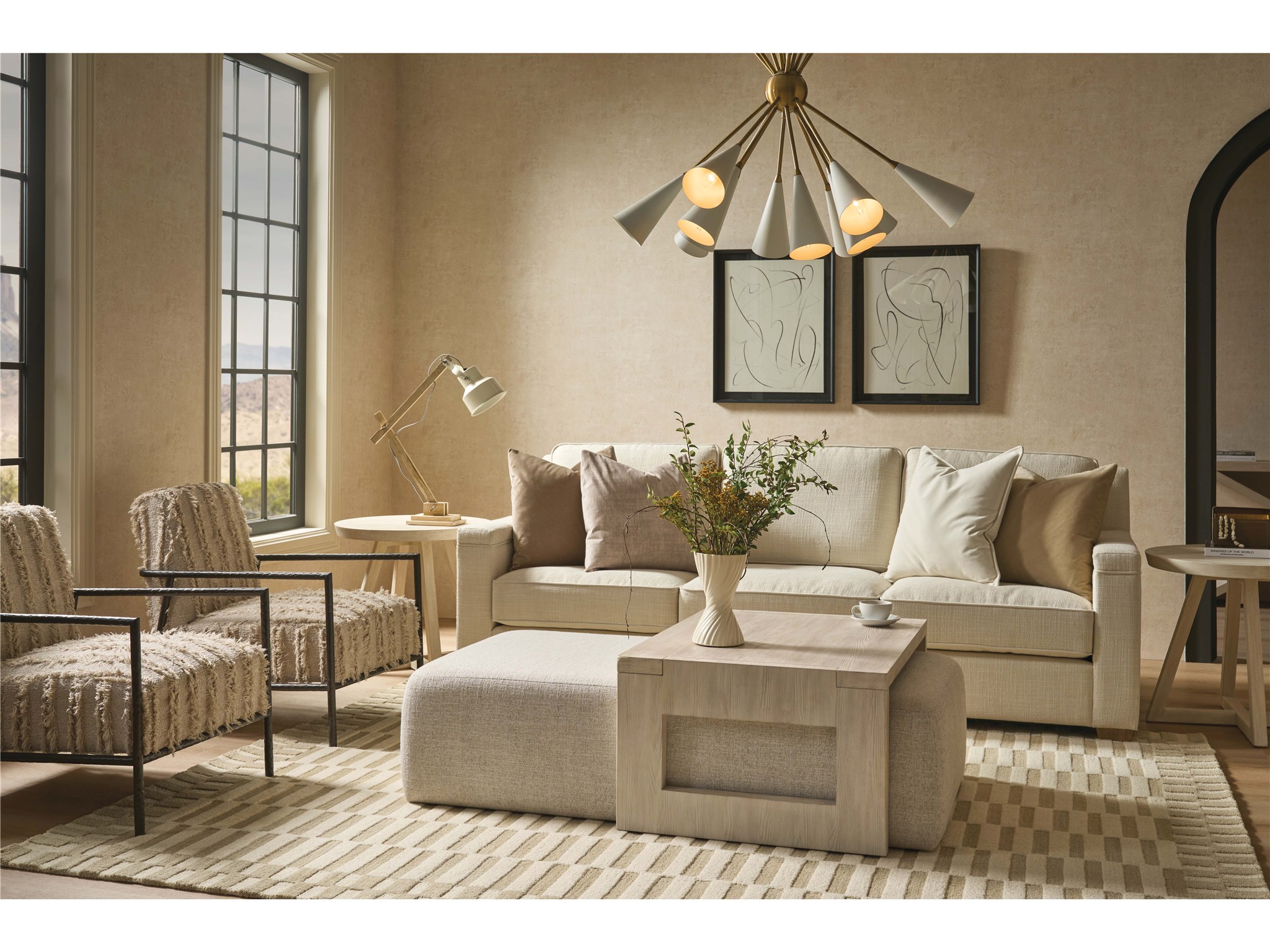 Dwell River Rock Nesting Cocktail Ottoman | Universal Furniture